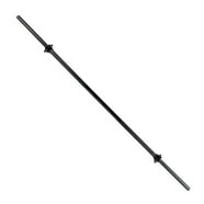 CAP Barbell Standard 1-Inch Threaded Solid Super Curl Bar, Black ...