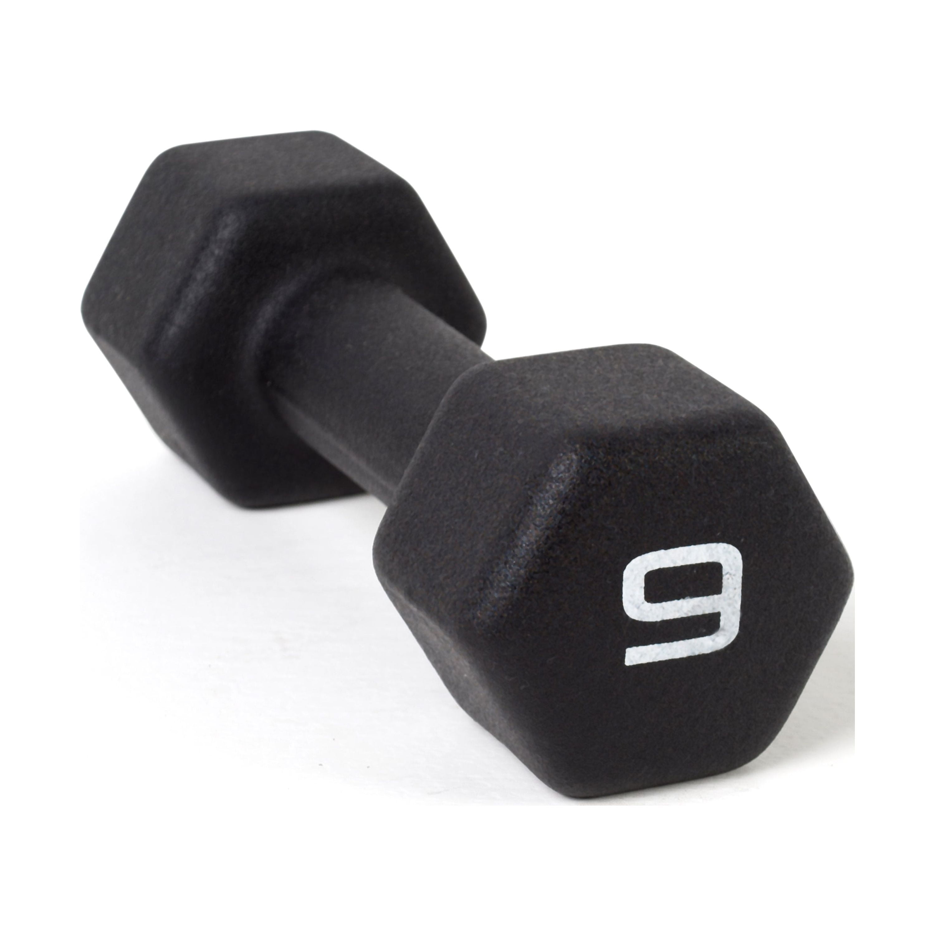 CAP 9lb Black Neoprene Dumbbell Single Weight for Muscle Exercise and ...