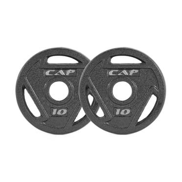 CAP Barbell Standard Cast Iron Weight Plate, 10 lbs, Black - Walmart.com