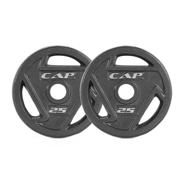 CAP Barbell Standard Vinyl Weight Plate Set, 50 lb (25 lb x 2 ...