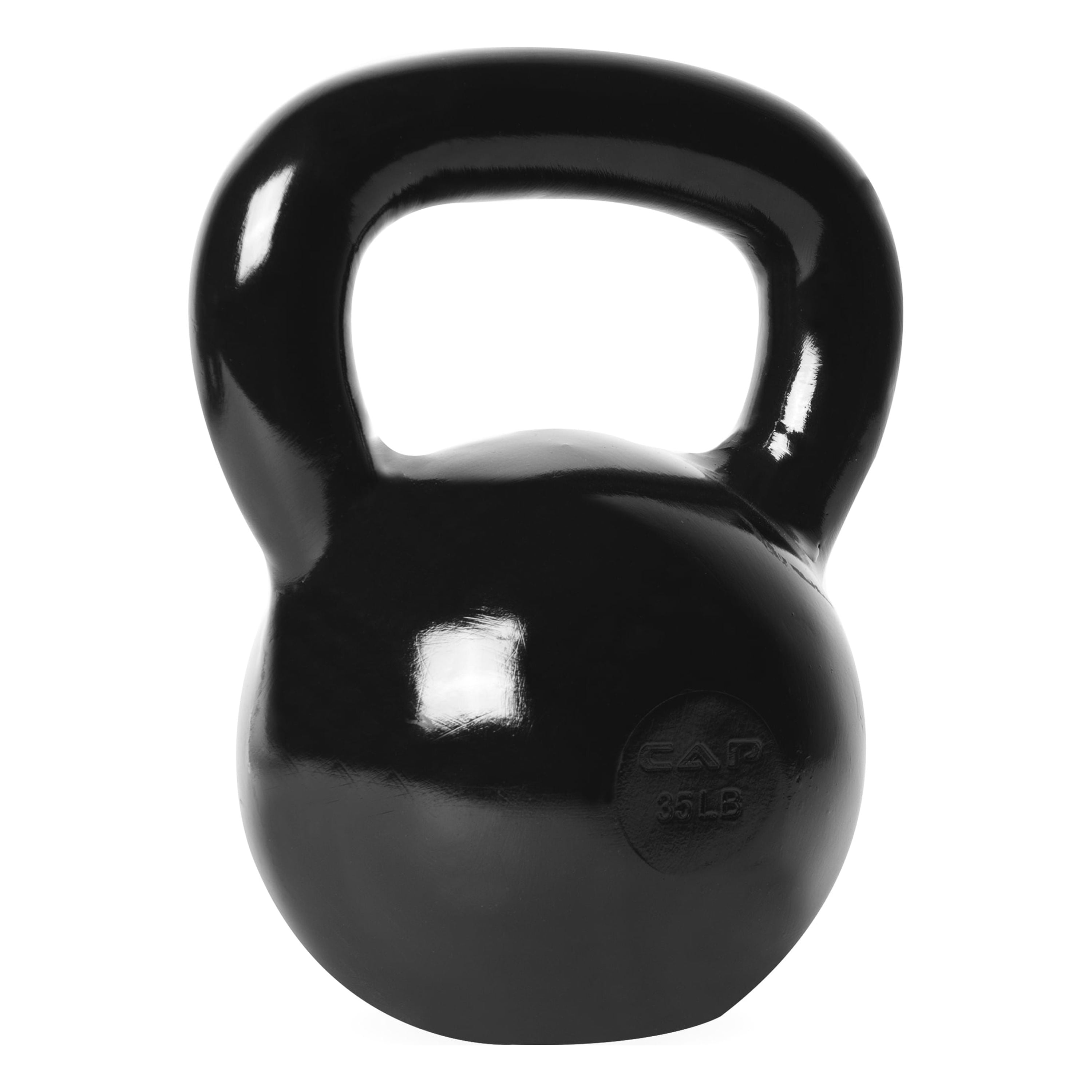 CAP Barbell Cast Iron Kettlebell, Black, 35LBS - Walmart.com