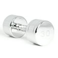 CAP Barbell Chrome Dumbbell with Contoured Handle, Single, 30 lbs ...