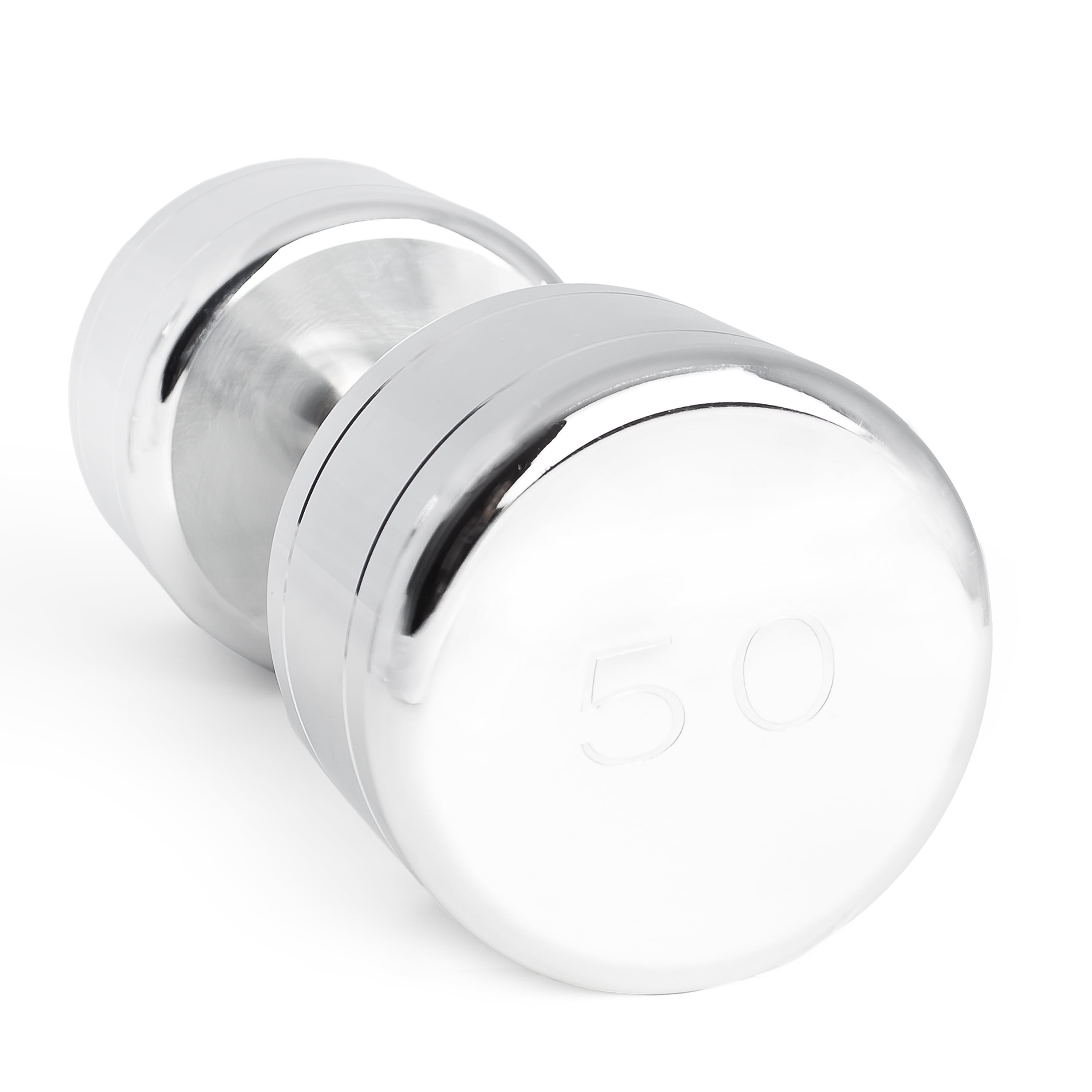 Free Shipping! CAP 50 lb Chrome Dumbbell with Contoured Handle for ...