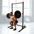 CAP Barbell MultiFunctional Power and Squat Rack with CAP Olympic 110lb ...