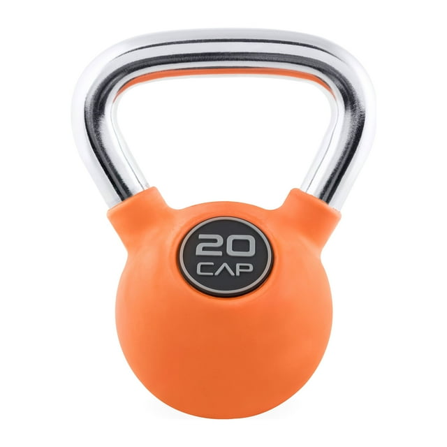 CAP Barbell Rubber Coated Kettlebell, 20lb, Single - Walmart.com