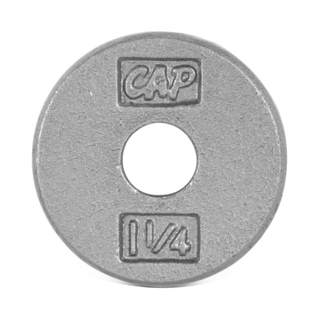 CAP Barbell Standard Cast Iron Weight Plate, 1.25 Lbs., Gray - Walmart.com