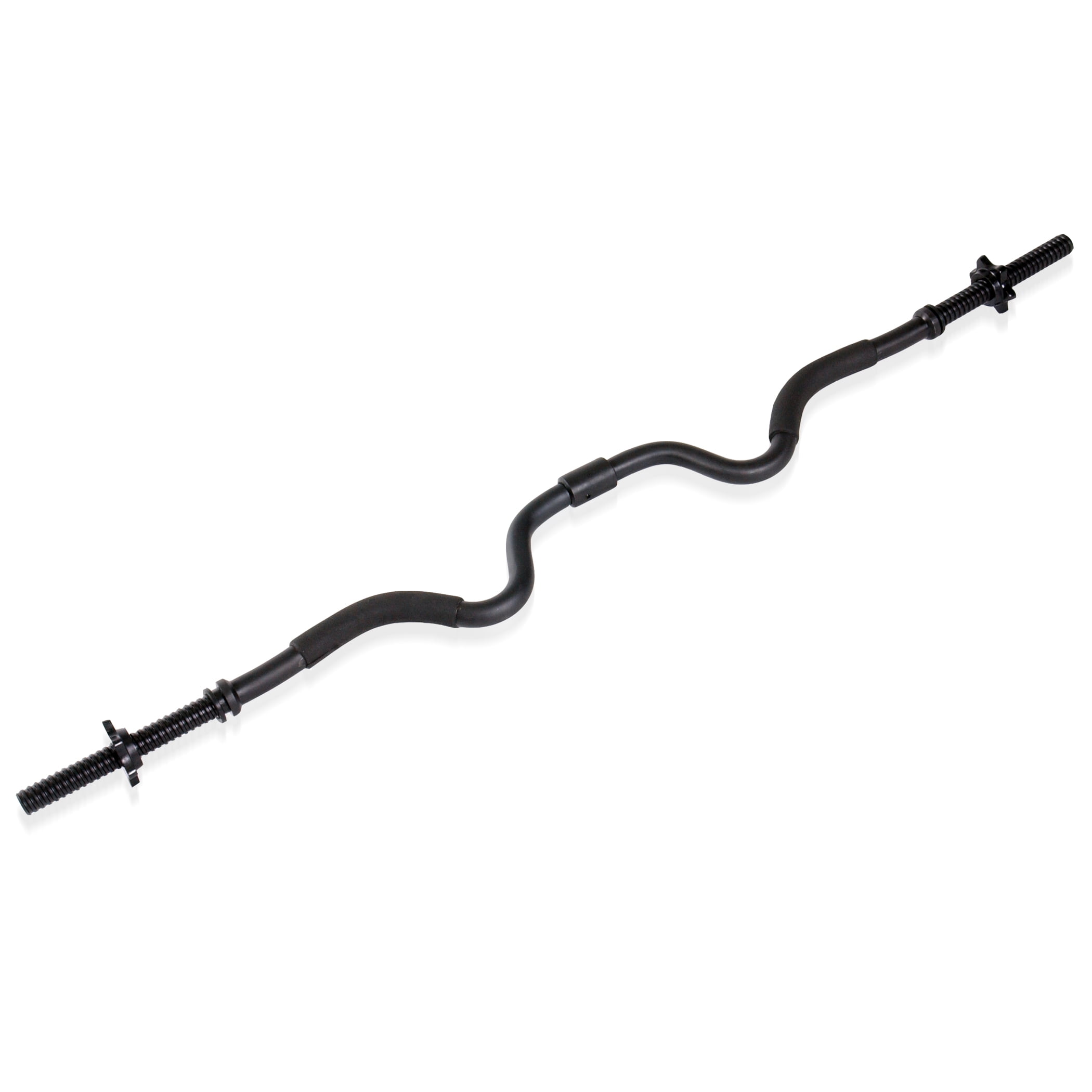 CAP Barbell Standard Curl Weight Bar with 50lb Set, Knurling Grip ...