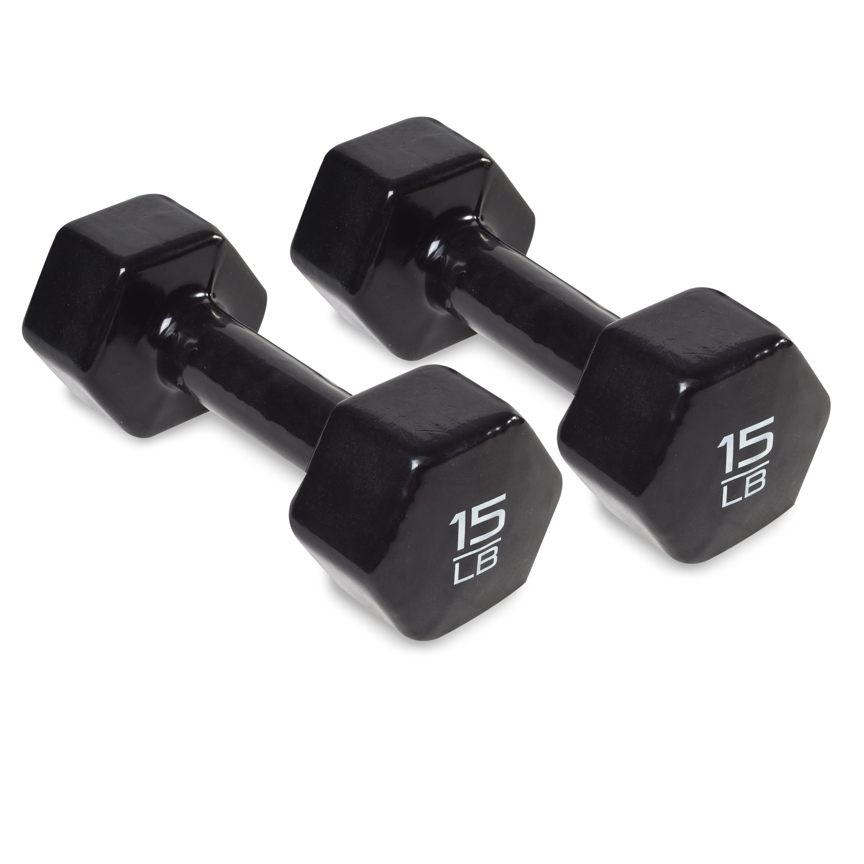 CAP Barbell Vinyl Coated Dumbbells, 15 lb Pair - Walmart.com