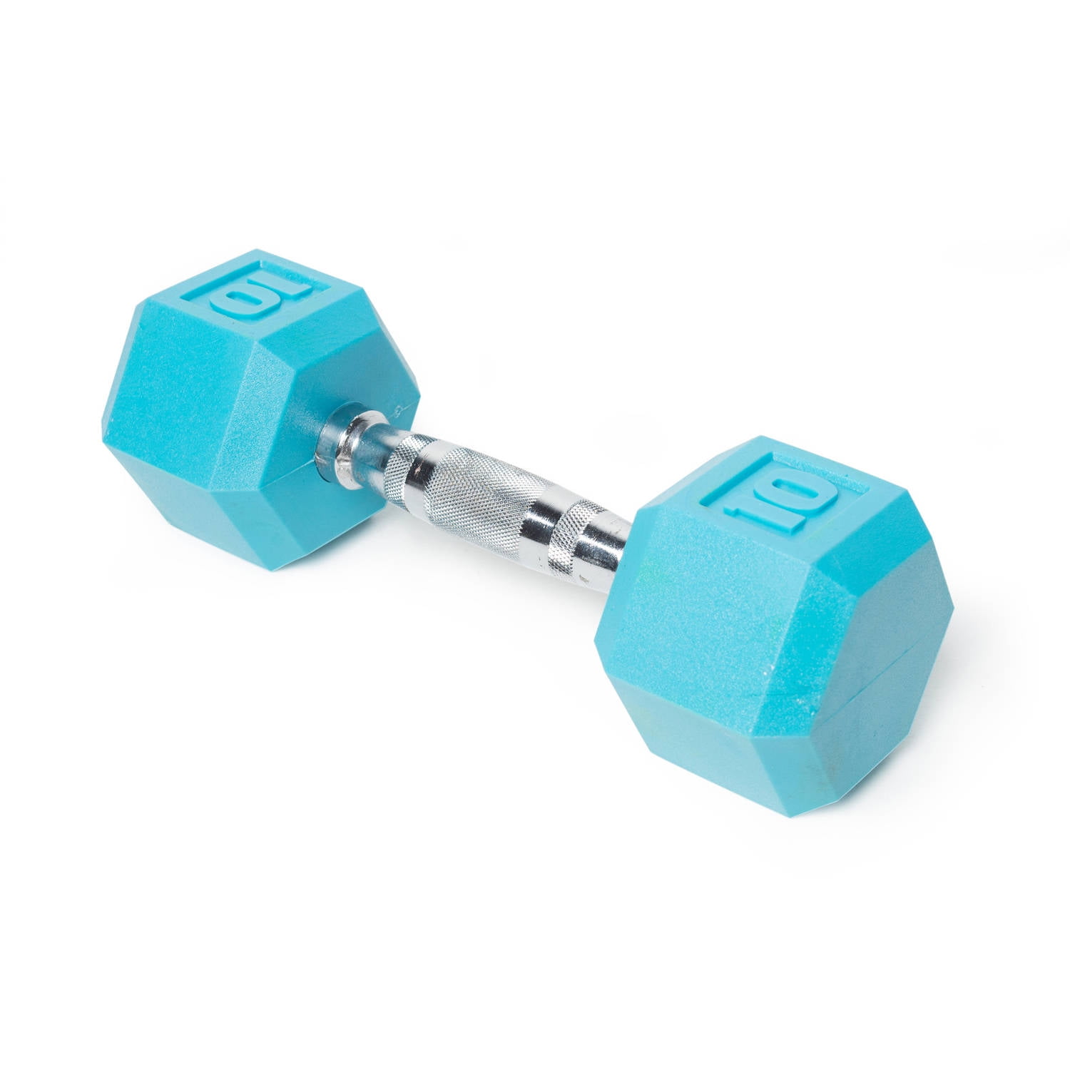 CAP 10 lb Blue Hex Dumbbell with Color Coating for Muscle Workout and ...