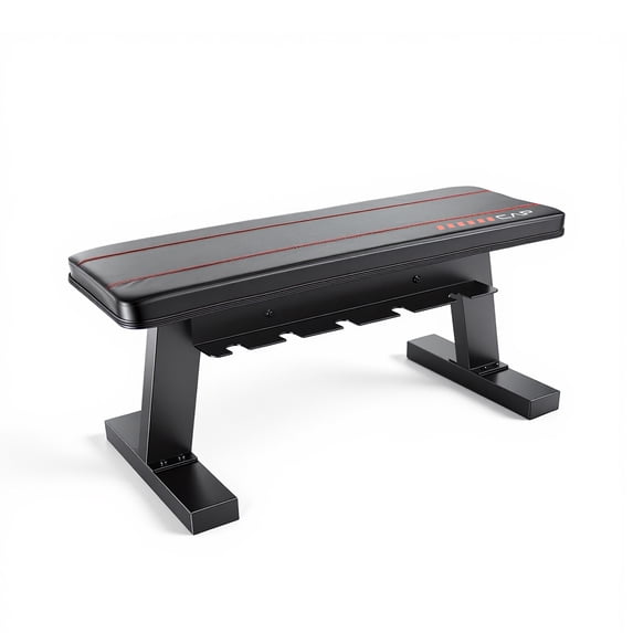 CAP Deluxe Exercise Training Flat Bench with Dumbbell Storage (Weight ...