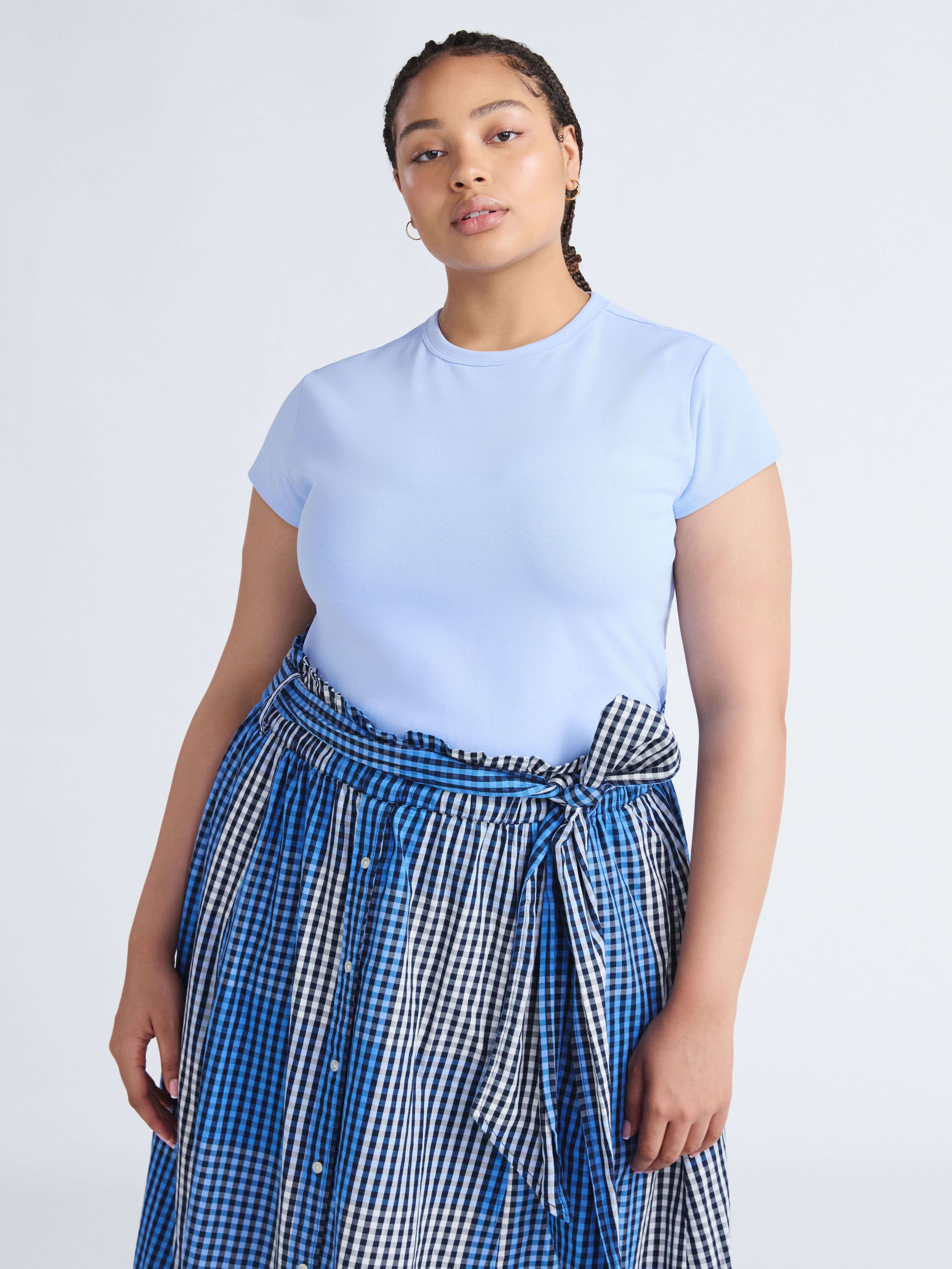 Free Assembly Women's and Women's Plus Cap Sleeve Tee, Sizes XS-4X ...