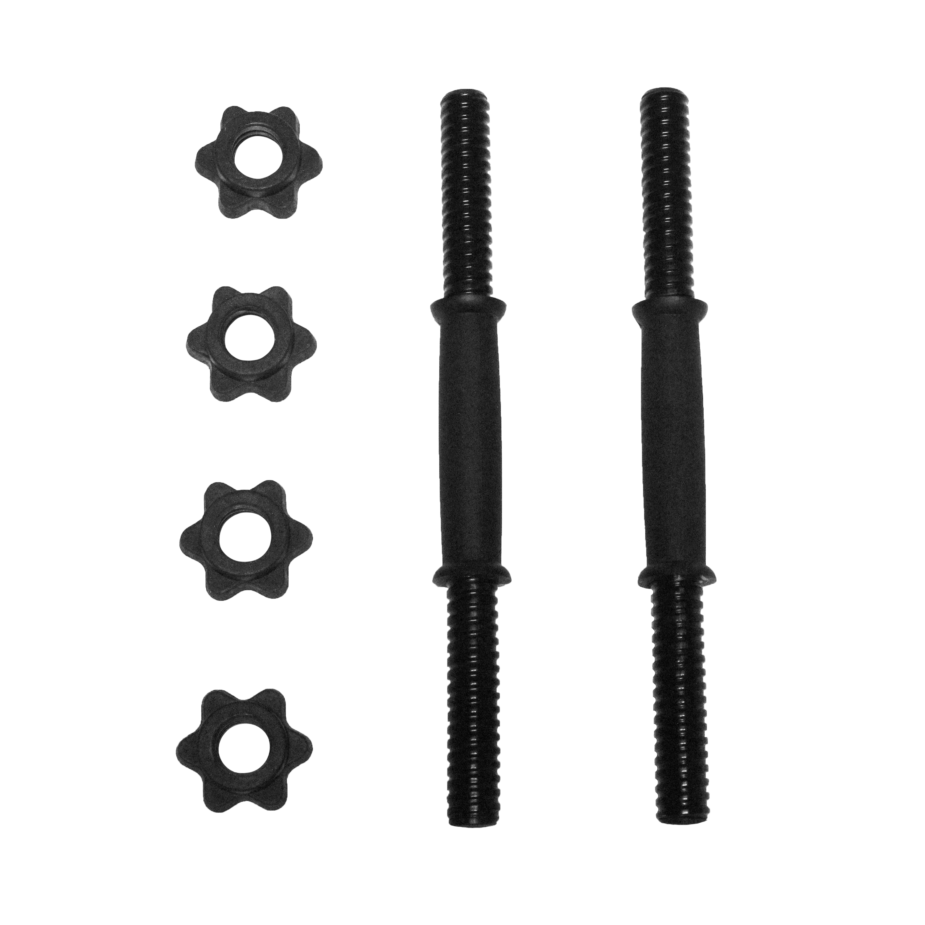 CAP Barbell Pair of 14" Regular Threaded Dumbbell Handles, Black ...
