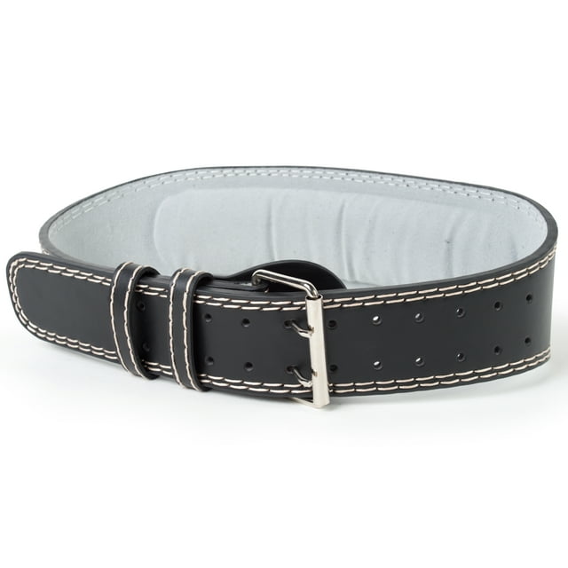 CAP Weight Lifting Belt Large Leather Padded Support for Squats ...