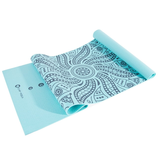 CAP Yoga Mat with Carry Strap, Mandala, 5mm Thick, Slip-Resistant ...