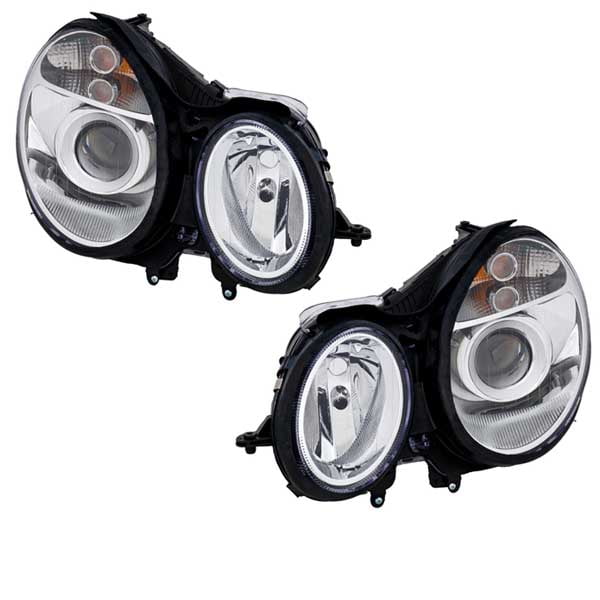 CAPA For 03-06 Benz E-Class Headlight Headlamp Halogen Head Lamp w/Bulb ...