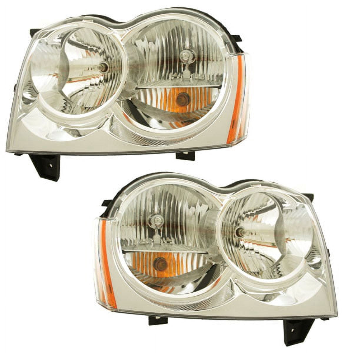 CAPA For 05 06 07 Grand Cherokee Headlight Headlamp Head Light w/Bulb ...