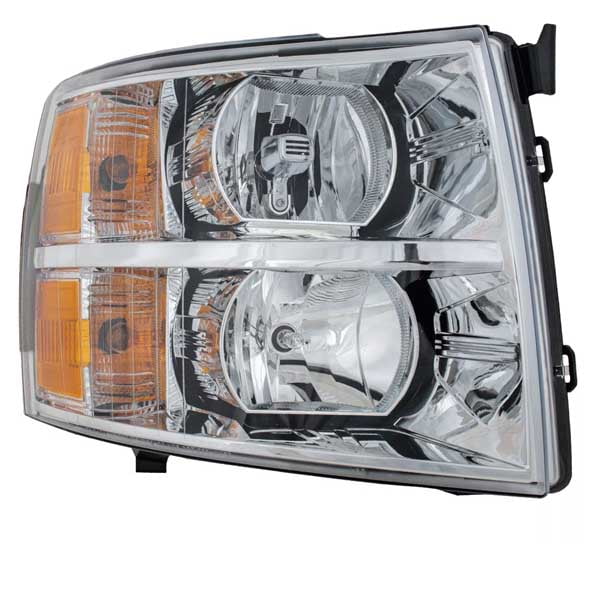 CAPA For 07-14 Silverado Pickup Headlight Headlamp Head Light w/Bulb ...