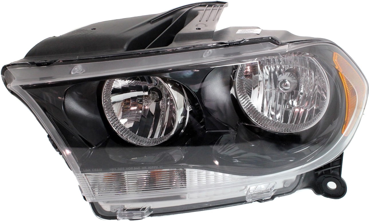 CAPA For 11-13 Durango Halogen Headlight Headlamp w/Bulb Black Bezel ...