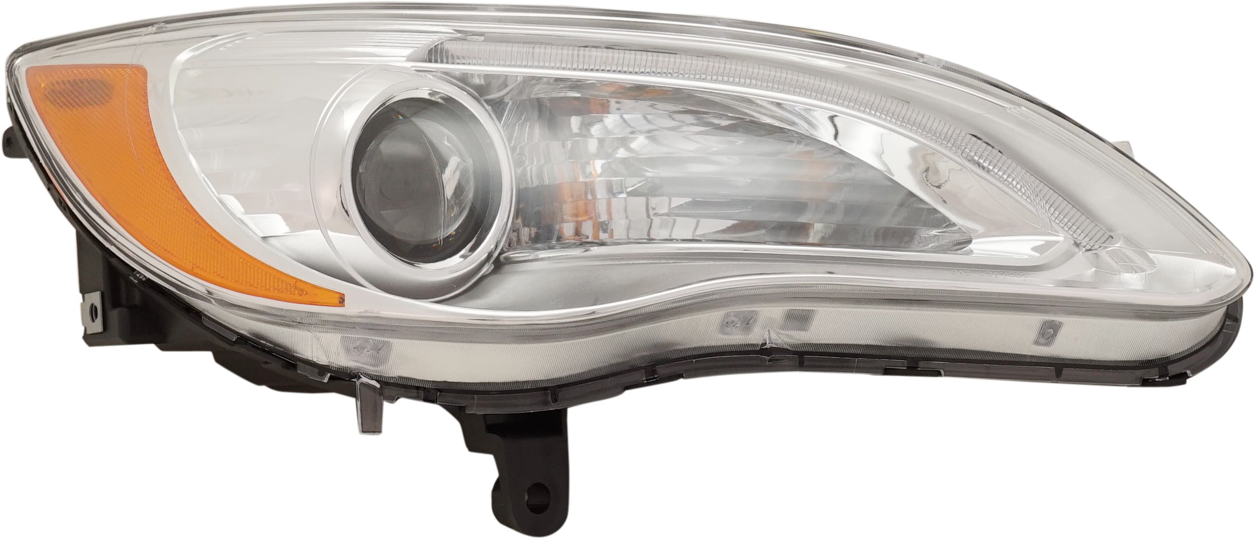 CAPA For 11-14 200 Halogen Headlight Headlamp Chrome Interior w/Bulb ...