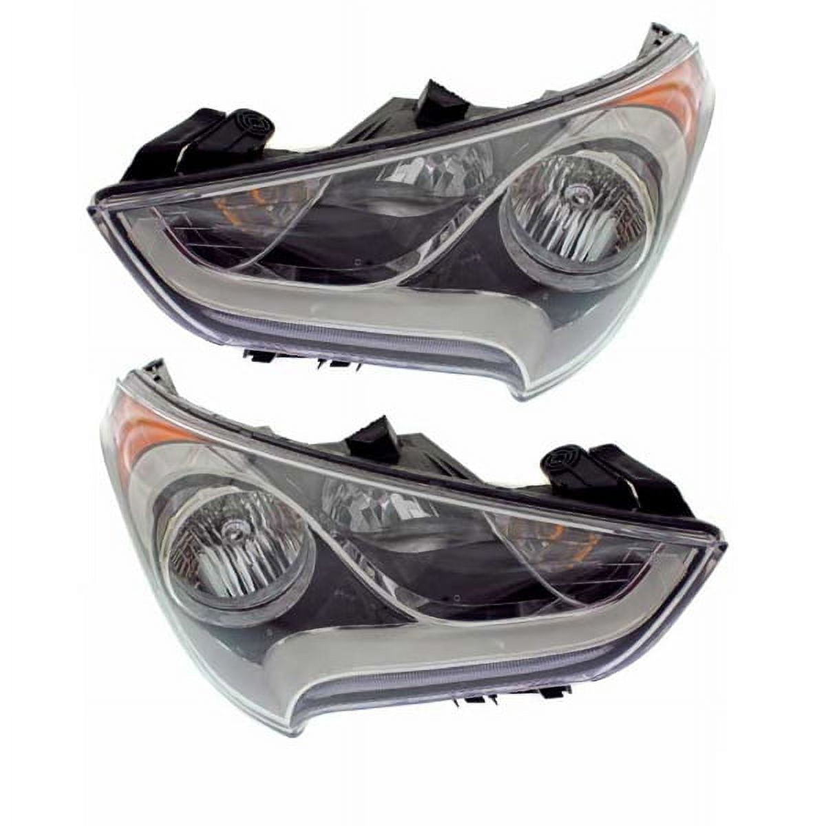 CAPA For 12-17 Veloster Standard Non-Projector Halogen Headlight w/Bulb ...