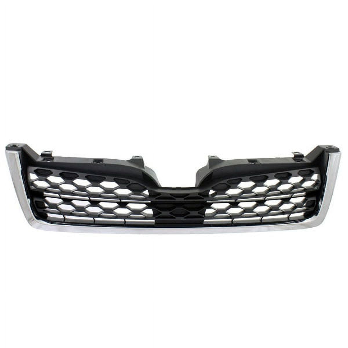 CAPA For 14 15 16 Forester 2.5L Front Grille Dark Gray with Chrome ...