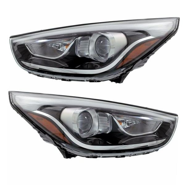 CAPA For 14-15 Tucson Front Halogen Headlight Headlamp Head Lamp w/Bulb ...