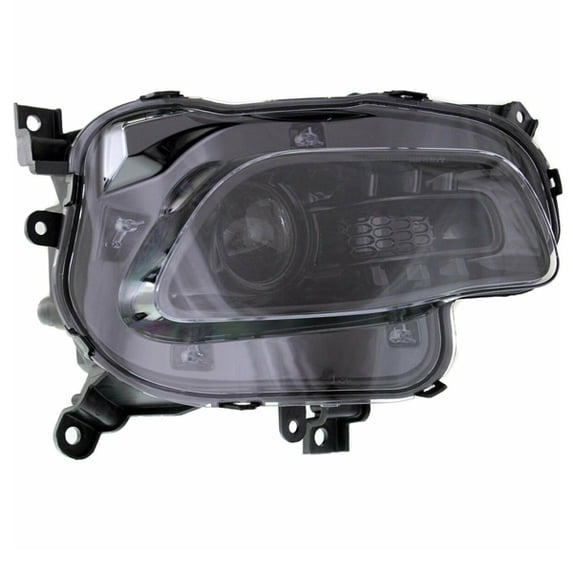 CAPA For 14-18 Cherokee Halogen Headlight Headlamp w/Bulb Black Trim ...