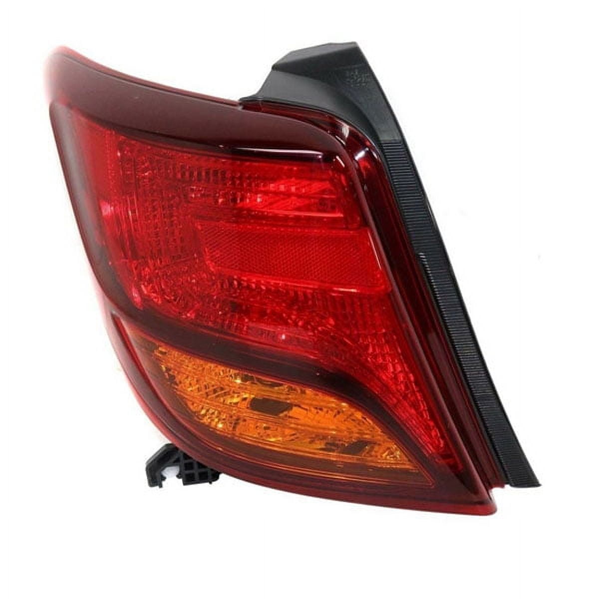 CAPA for 2015-2017 Yaris Rear Left Tail Lights Red & Clear Plastic ...