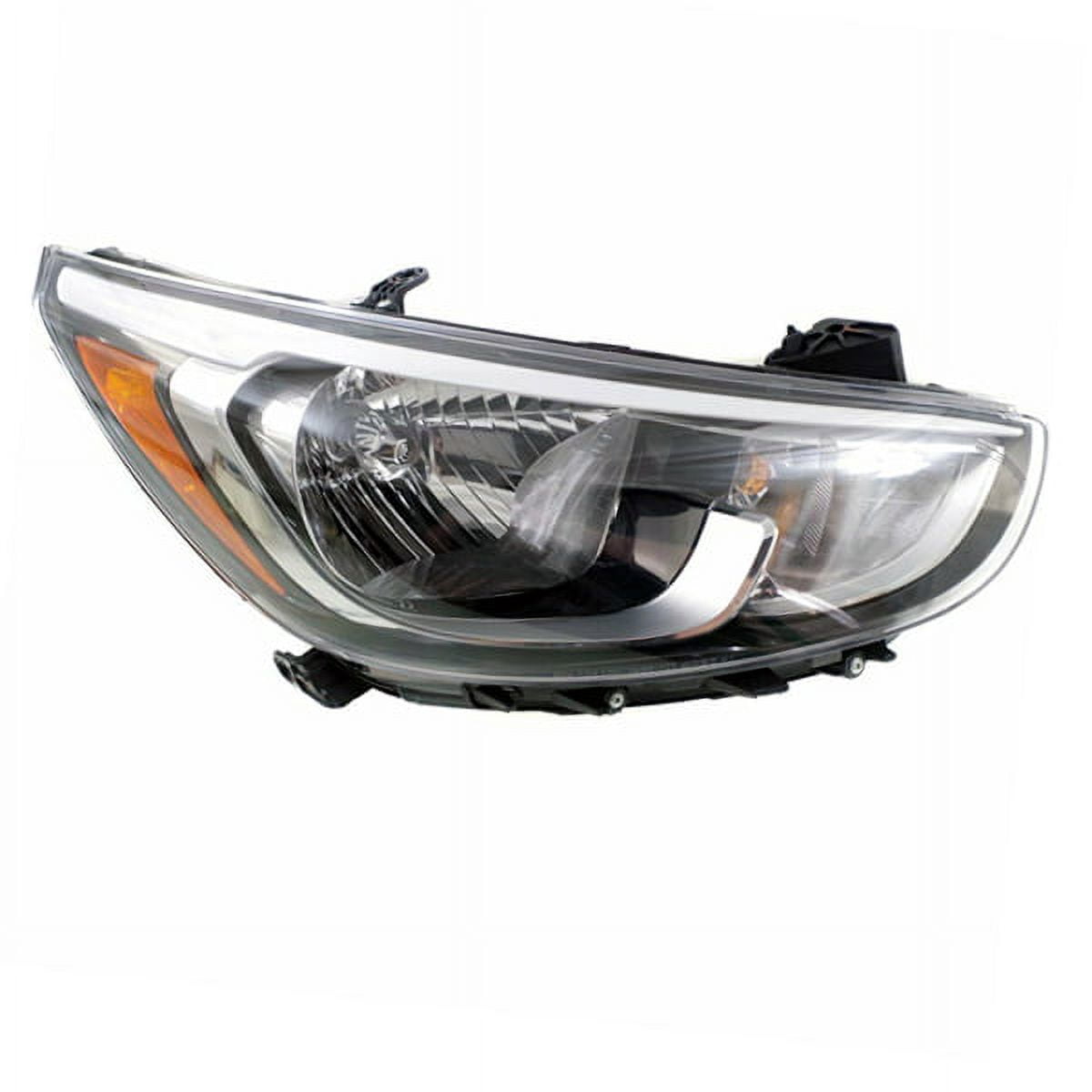 CAPA For 15-17 Accent Halogen Headlight Headlamp Light w/Bulb w/o LED ...