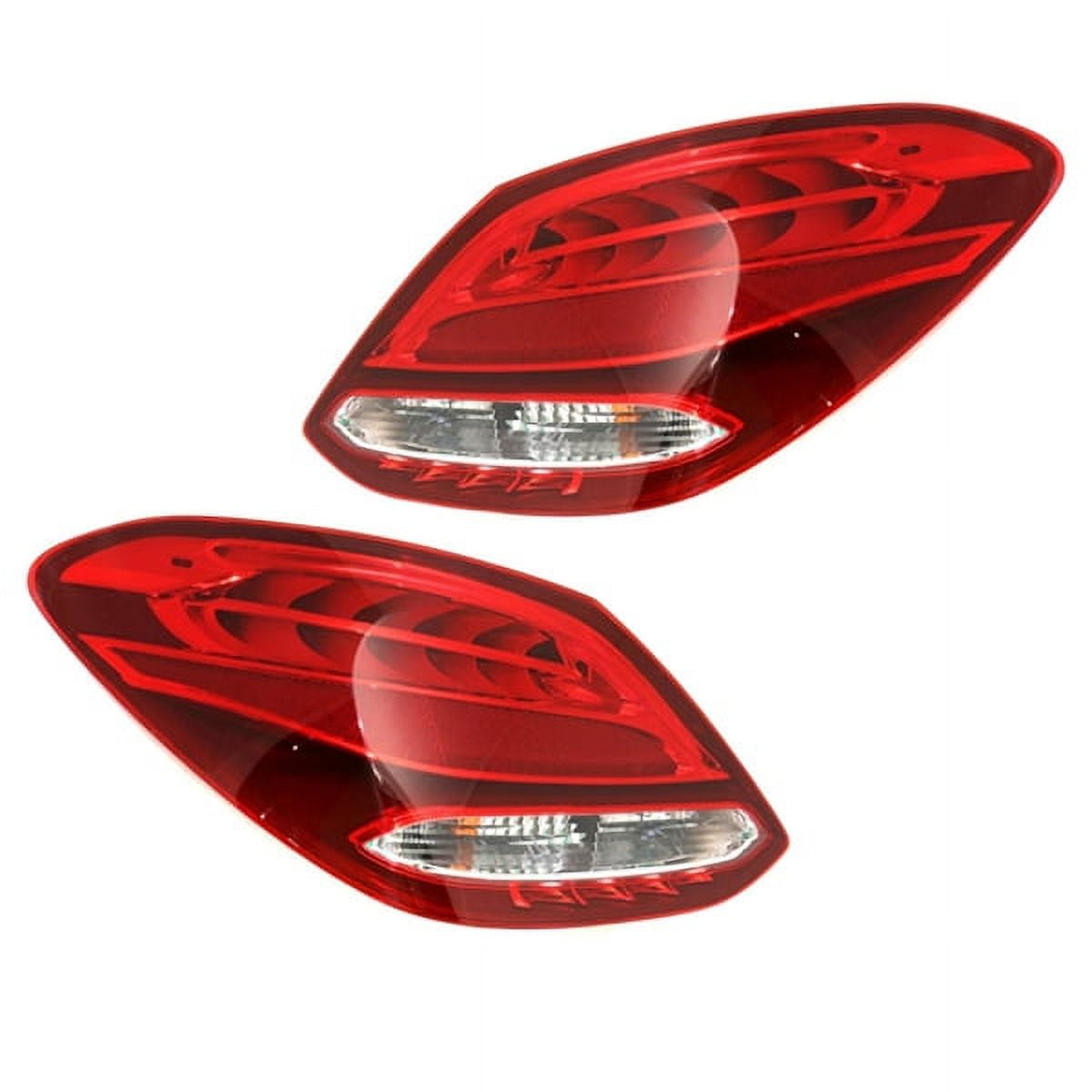 CAPA For 15-18 Benz C-Class Sedan Taillight Taillamp Rear Brake Light ...