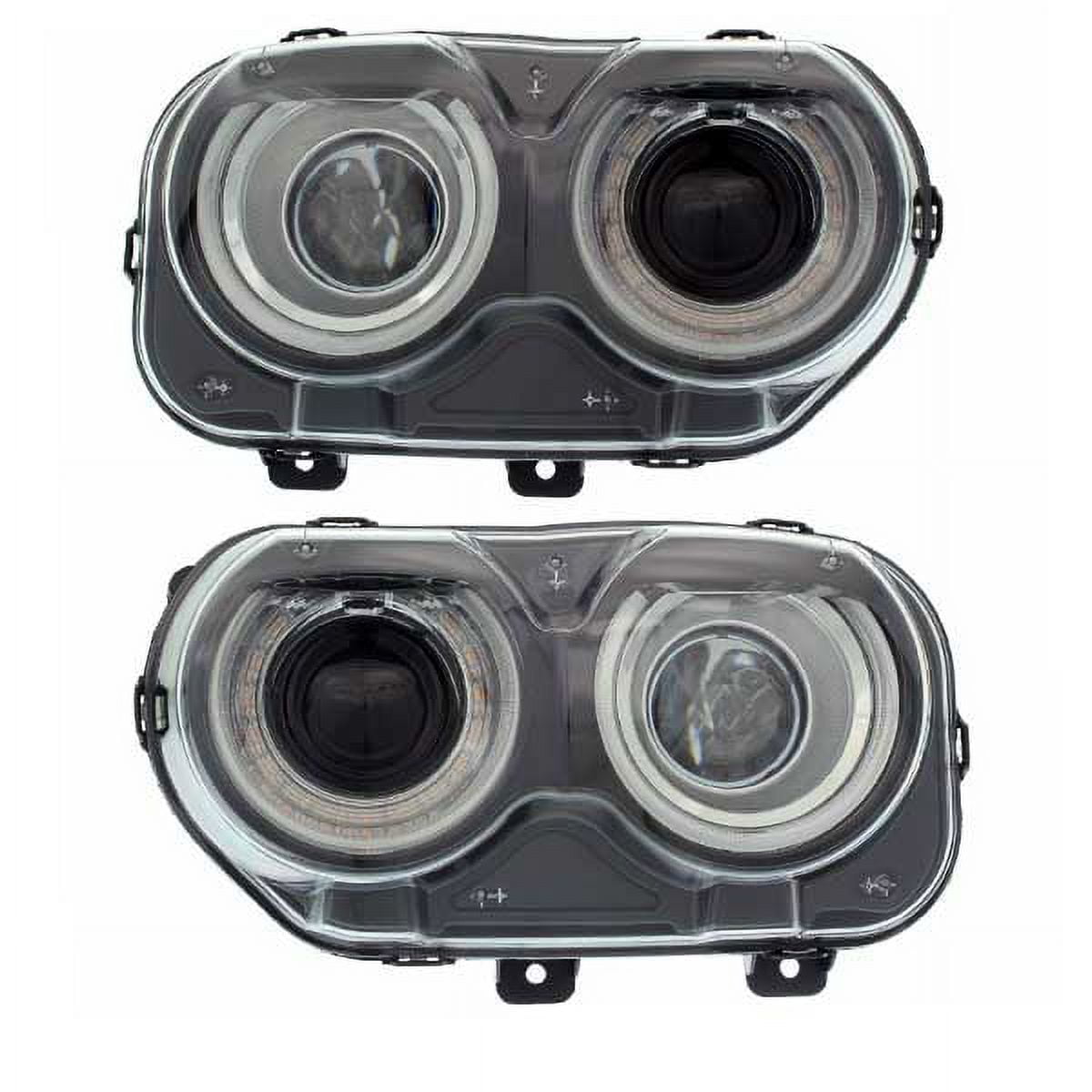 CAPA For 15-23 Challenger Halogen Headlight Headlamp Head Light w/Bulb ...