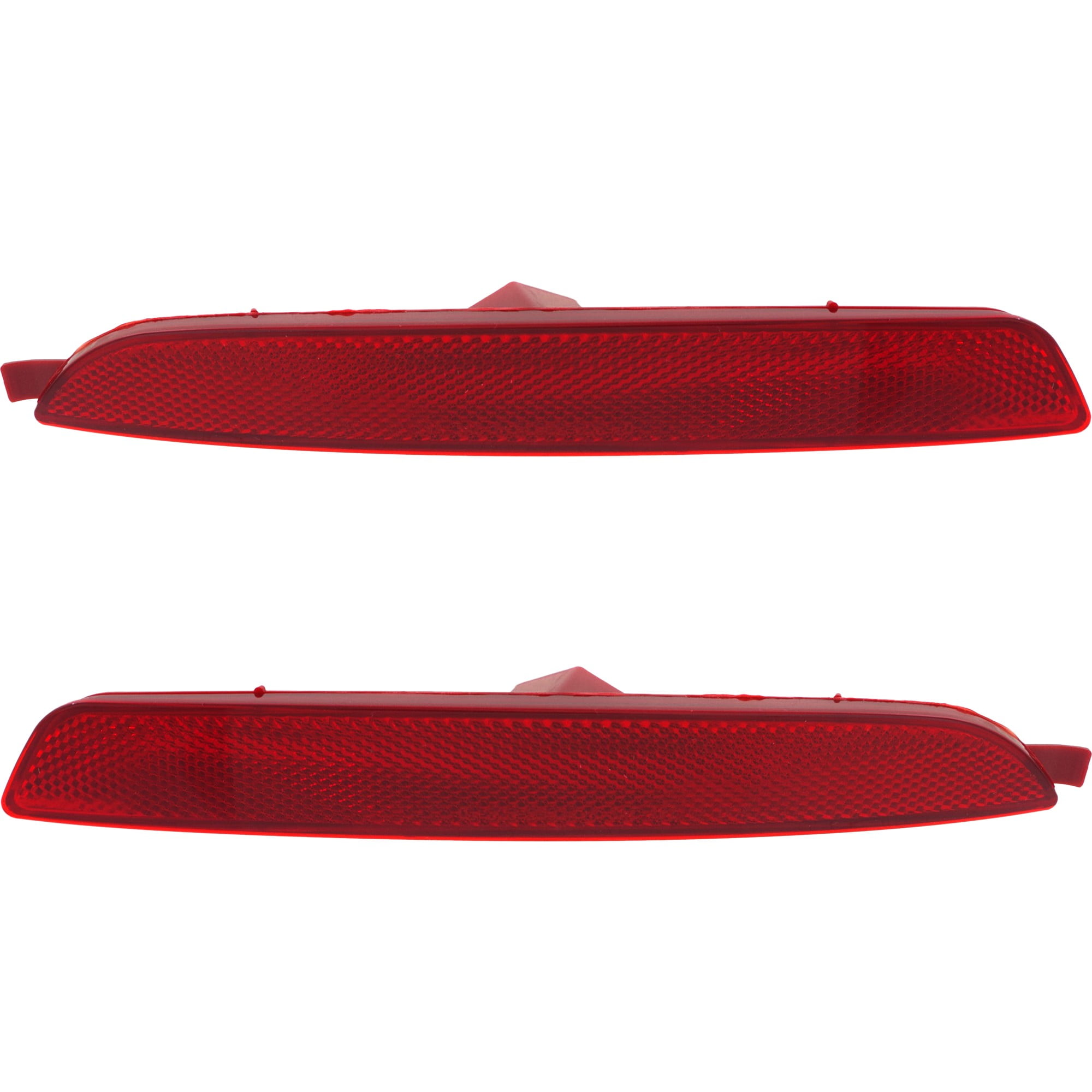 CAPA For 2011-2013 Sorento Bumper Reflector Rear Red Plastic SET PAIR - Walmart.com