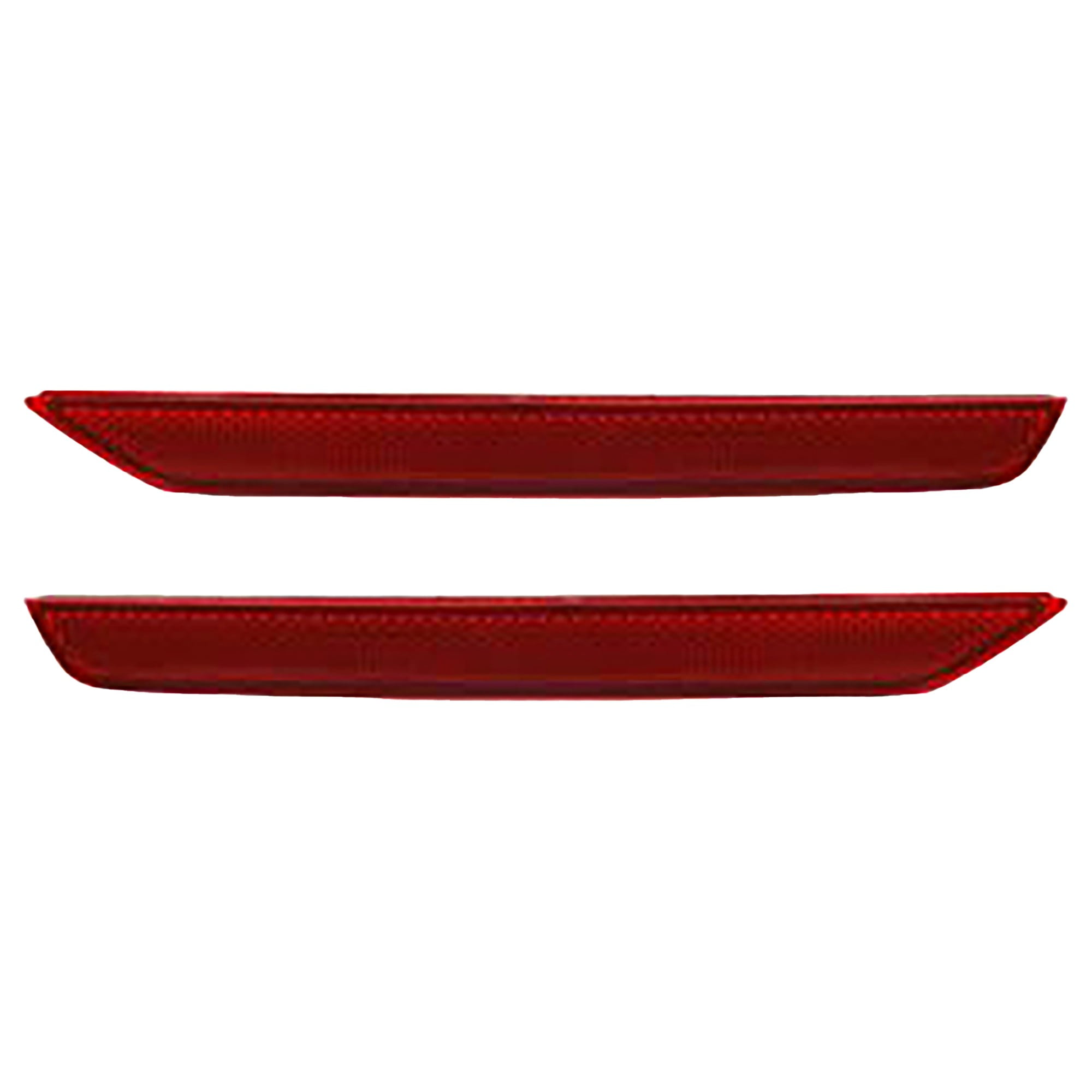 CAPA For 2011-2017 Odyssey Bumper Reflector Rear Red Plastic SET PAIR - Walmart.com