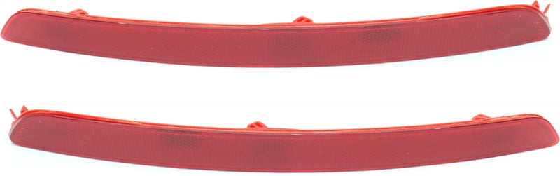 CAPA For 2012-2016 Beetle Bumper Reflector Rear Red Plastic SET PAIR - Walmart.com