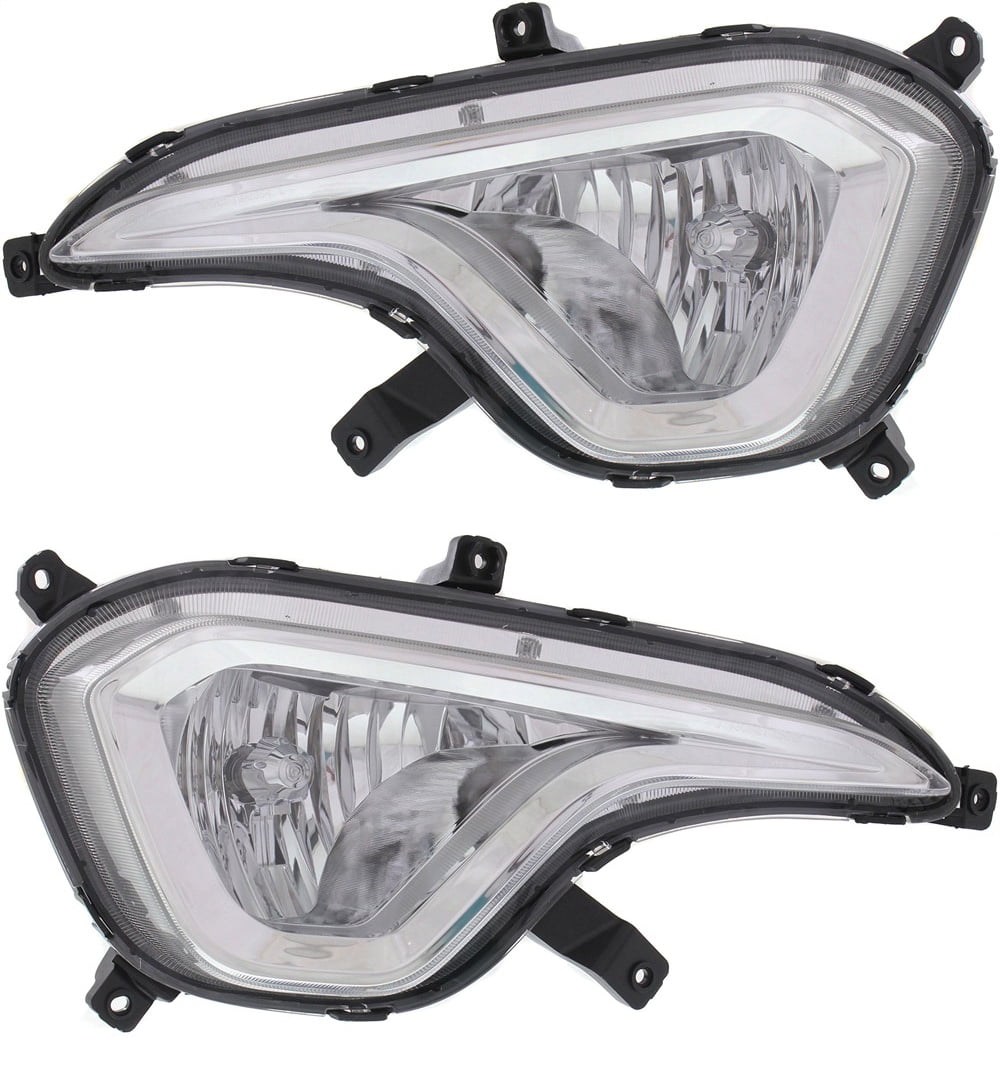 CAPA For 2013-2016 Santa Fe Fog Light Front SET PAIR - Walmart.com