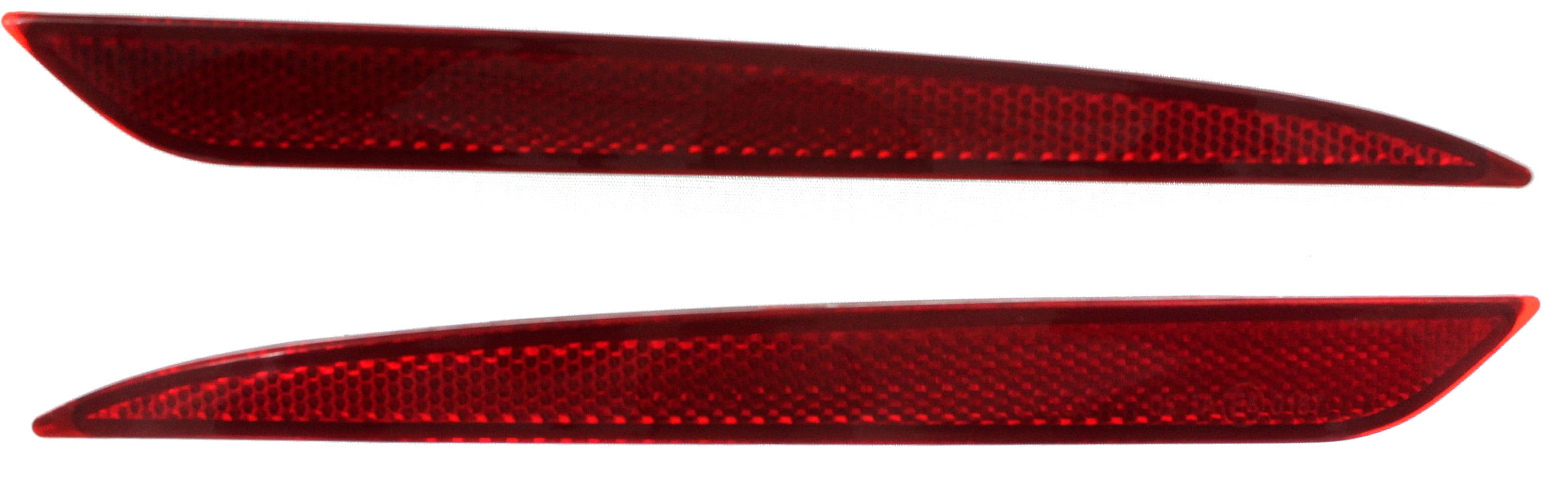 CAPA For 2013-2018 Fusion Bumper Reflector Rear Red Plastic SET PAIR - Walmart.com