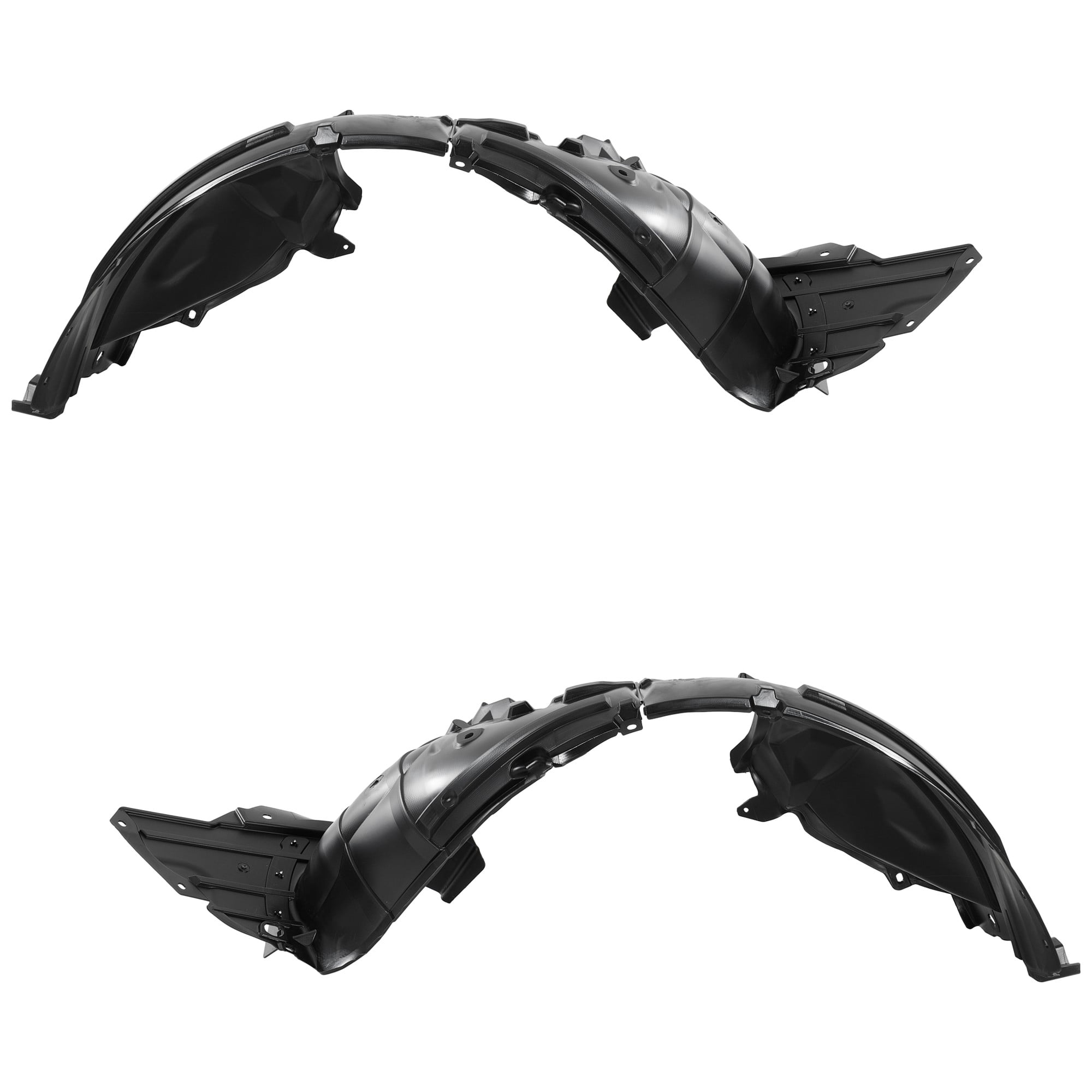 CAPA For 2013-2019 Sentra Fender Liner Front Black Plastic SET PAIR ...