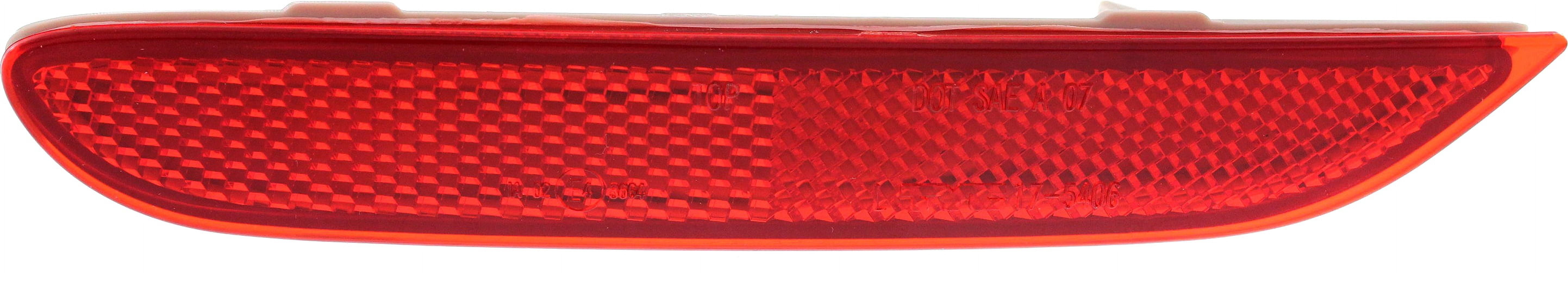 CAPA For 2013-2020 Pathfinder Bumper Reflector Rear, Left Red Plastic ...