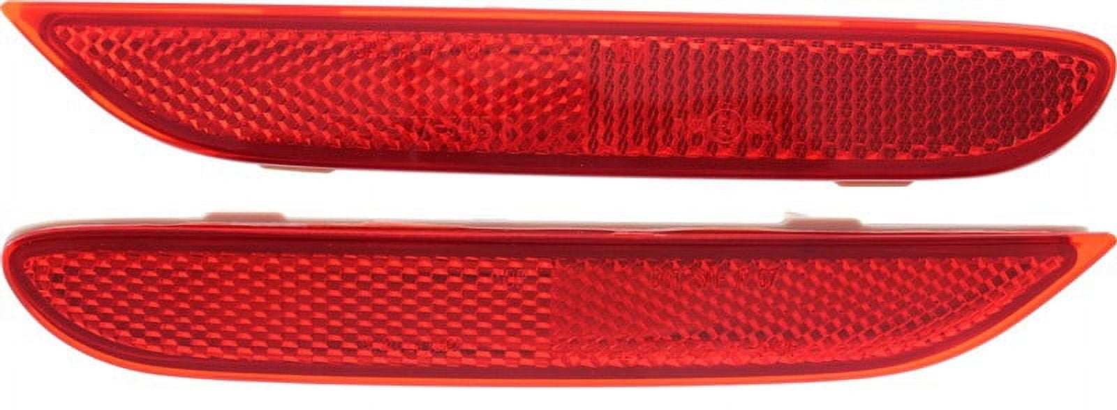CAPA For 2013-2020 Pathfinder Bumper Reflector Rear Red Plastic SET ...