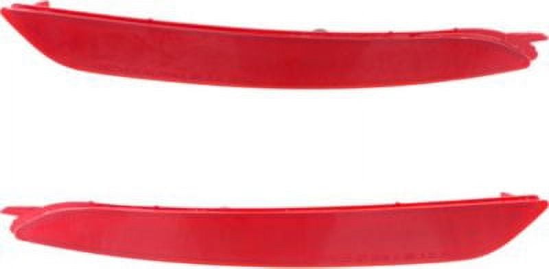 CAPA For 2014-2016 Elantra Bumper Reflector Rear Red Plastic SET PAIR - Walmart.com