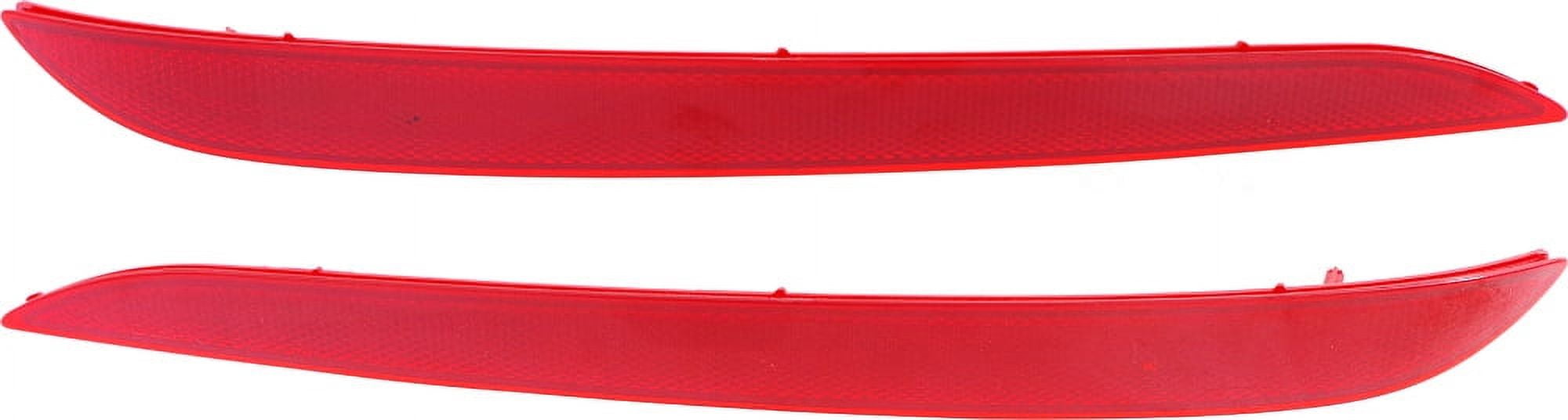 CAPA For 2015-2017 Sonata Bumper Reflector Rear Red Plastic SET PAIR - Walmart.com