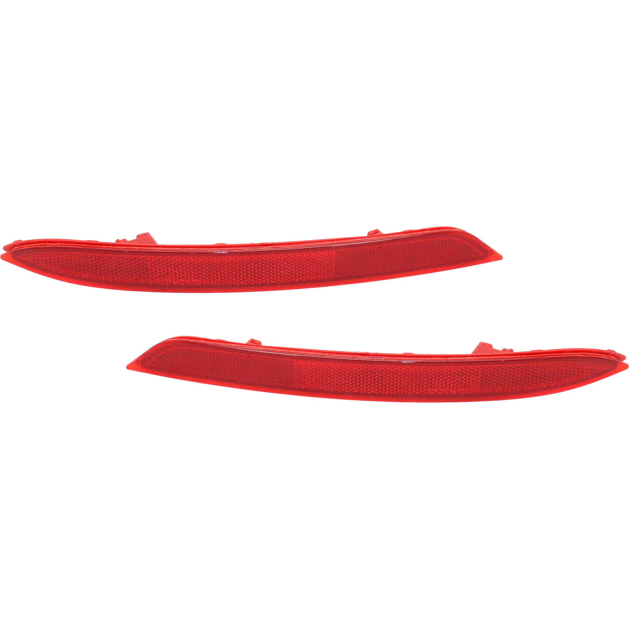 CAPA For 2016-2017 Accord Bumper Reflector Rear Red Plastic SET PAIR - Walmart.com
