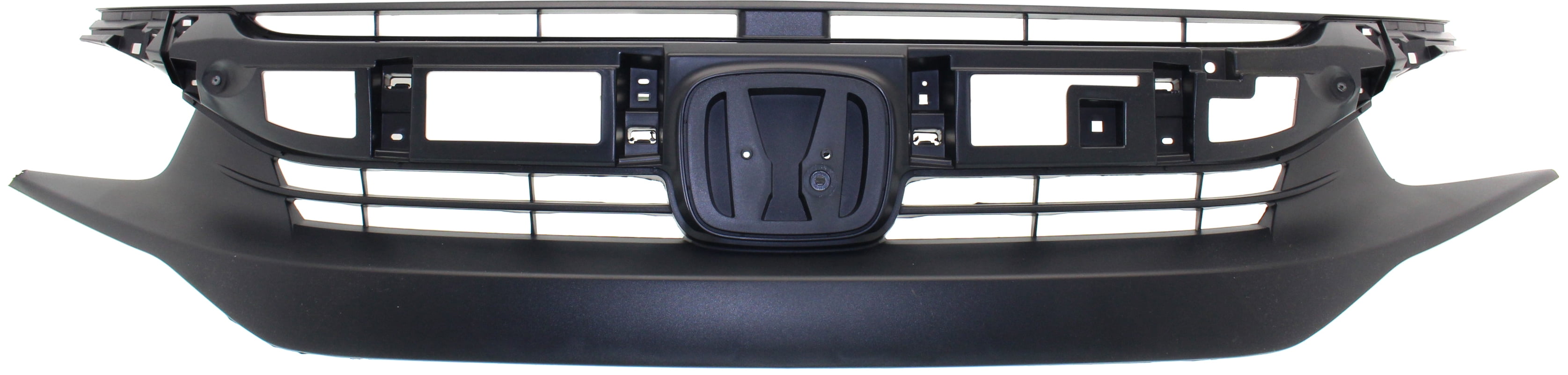 CAPA For 2016-2018 Civic Grille Assembly Black Plastic HO1200231C ...