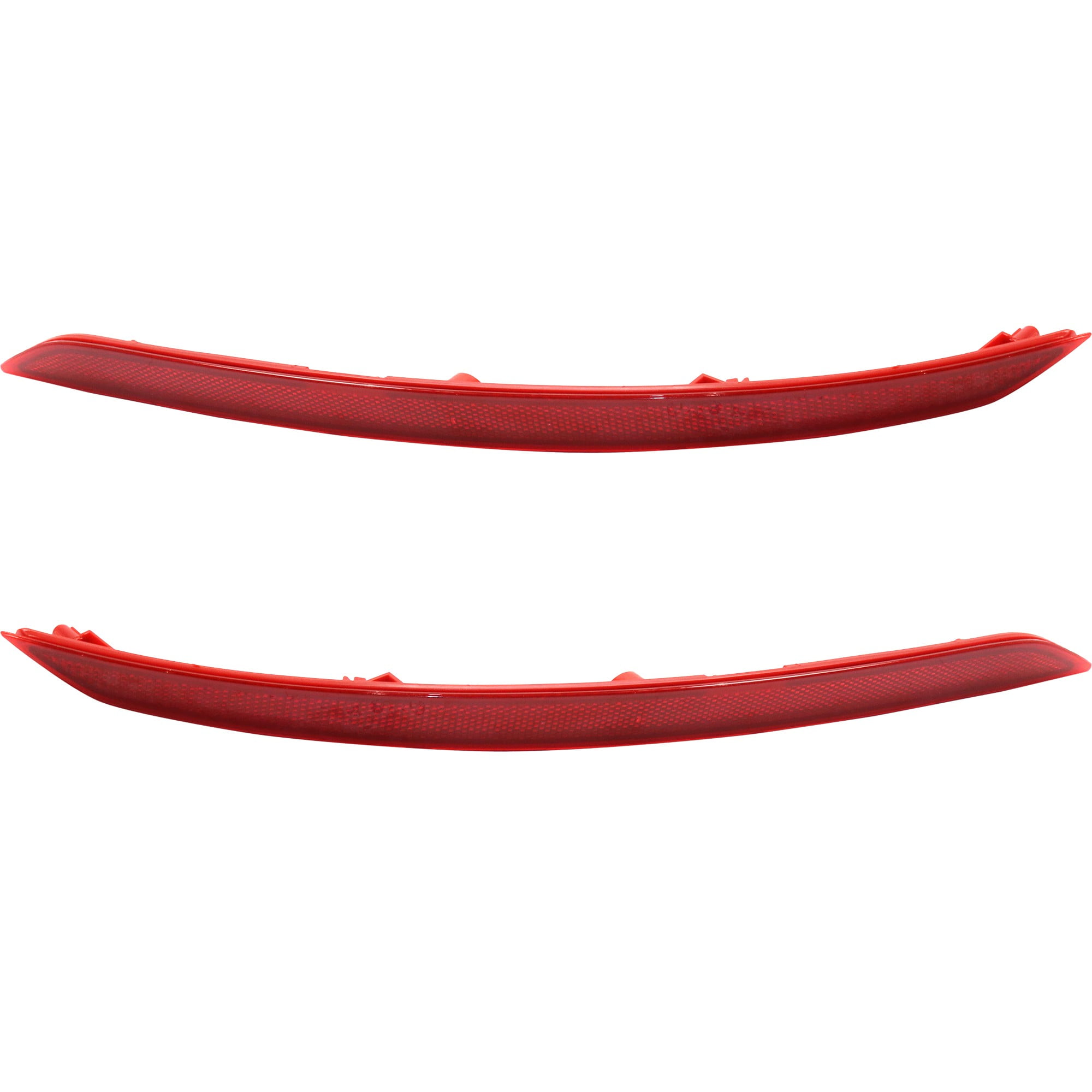 CAPA For 2017-2018 Elantra Bumper Reflector Rear Red Plastic SET PAIR - Walmart.com
