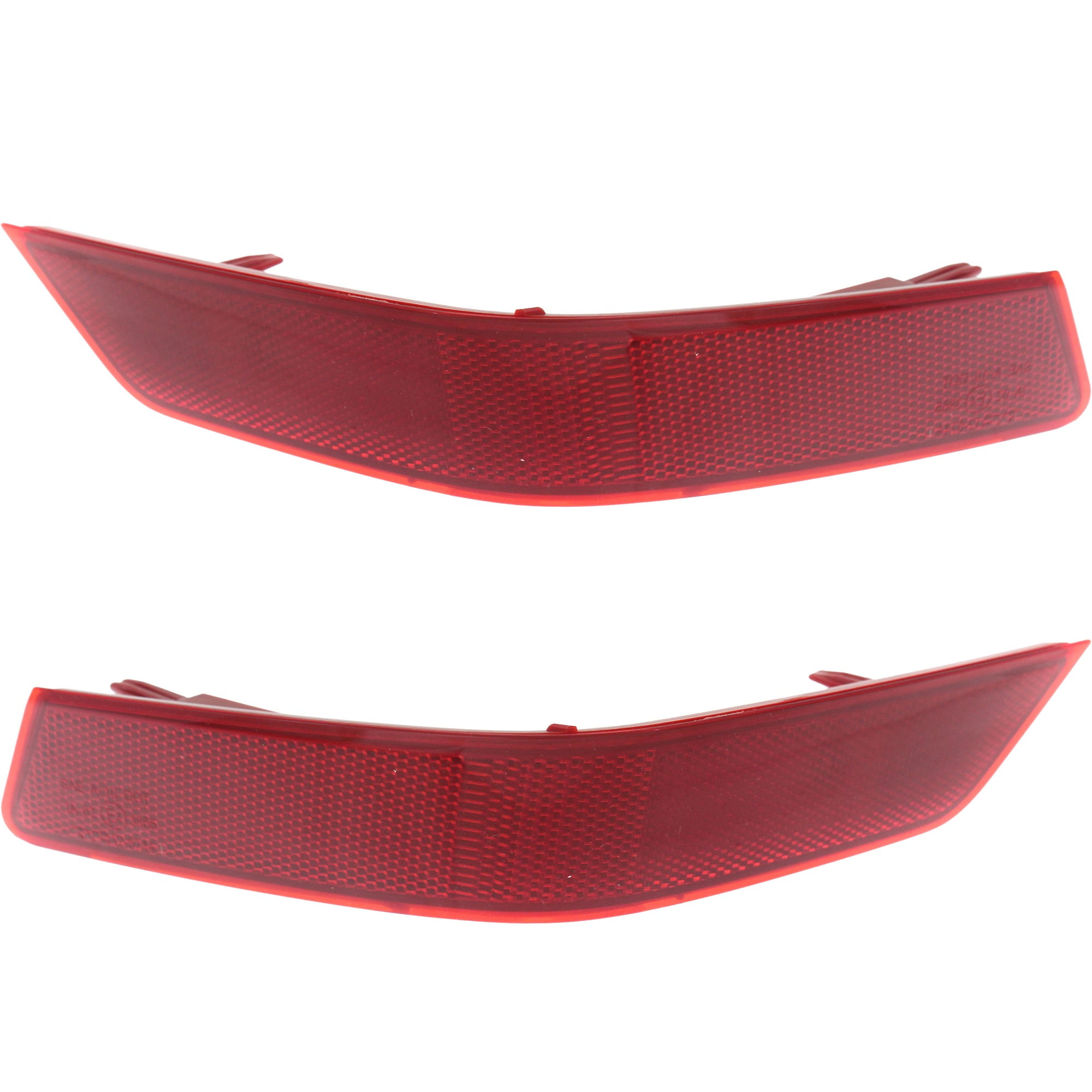 CAPA For 2017-2020 Rogue Bumper Reflector Rear Red Plastic SET PAIR - Walmart.com