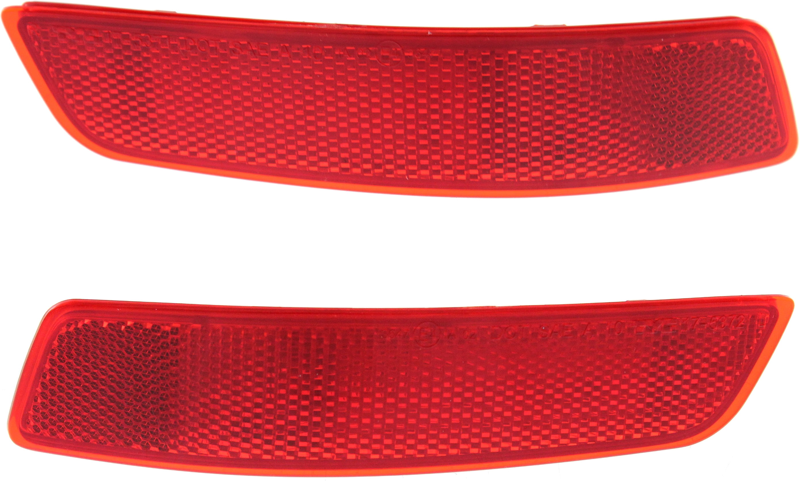 CAPA For 2018-2019 GS300 Bumper Reflector Rear Red Plastic SET PAIR - Walmart.com