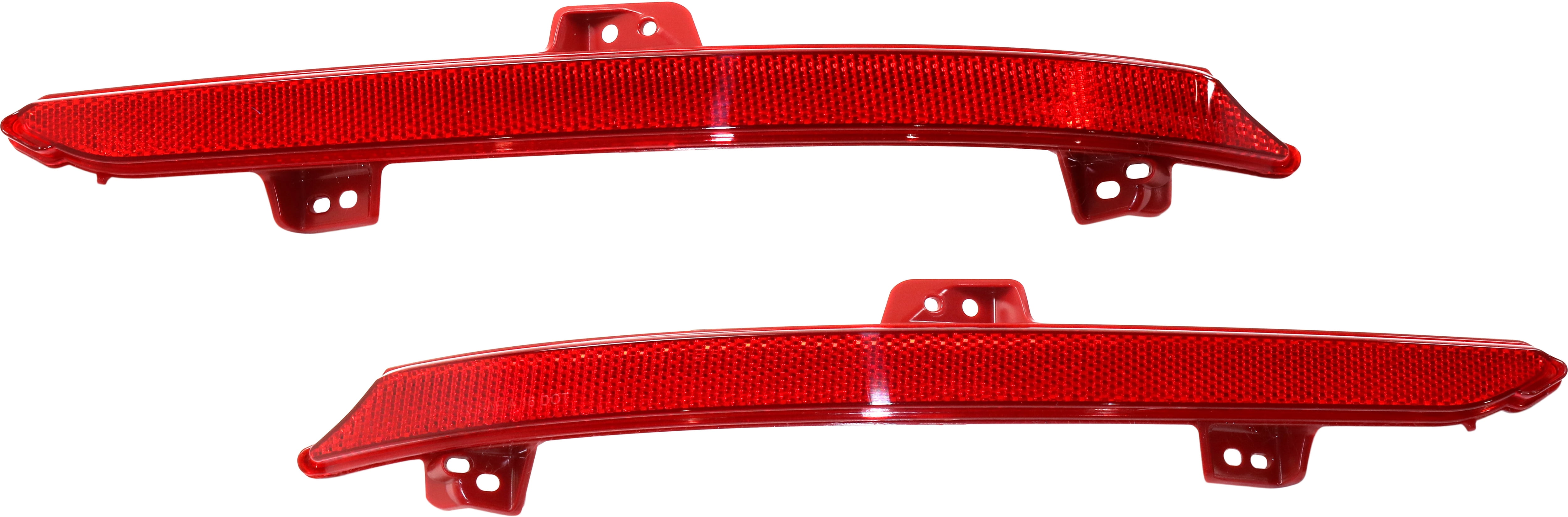 CAPA For 2018-2022 Accord Bumper Reflector Rear Red Plastic SET PAIR - Walmart.com