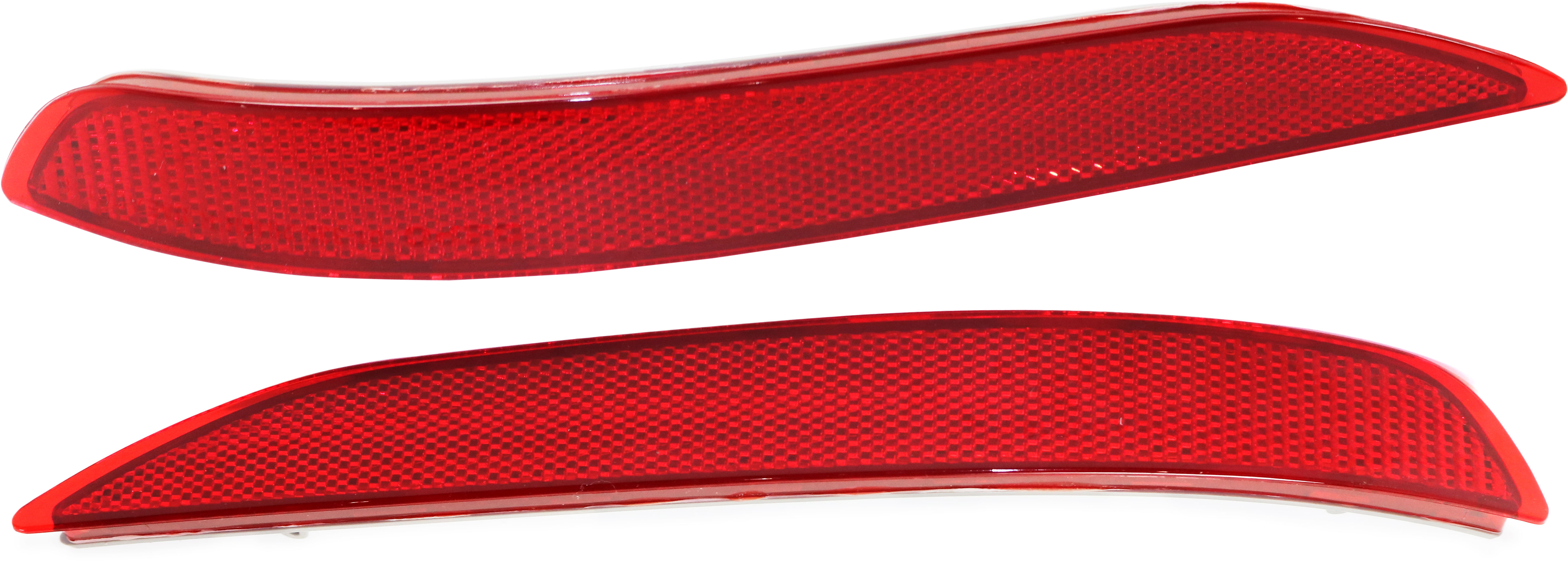 CAPA For 2018-2022 Equinox Bumper Reflector Rear Red Plastic SET PAIR - Walmart.com