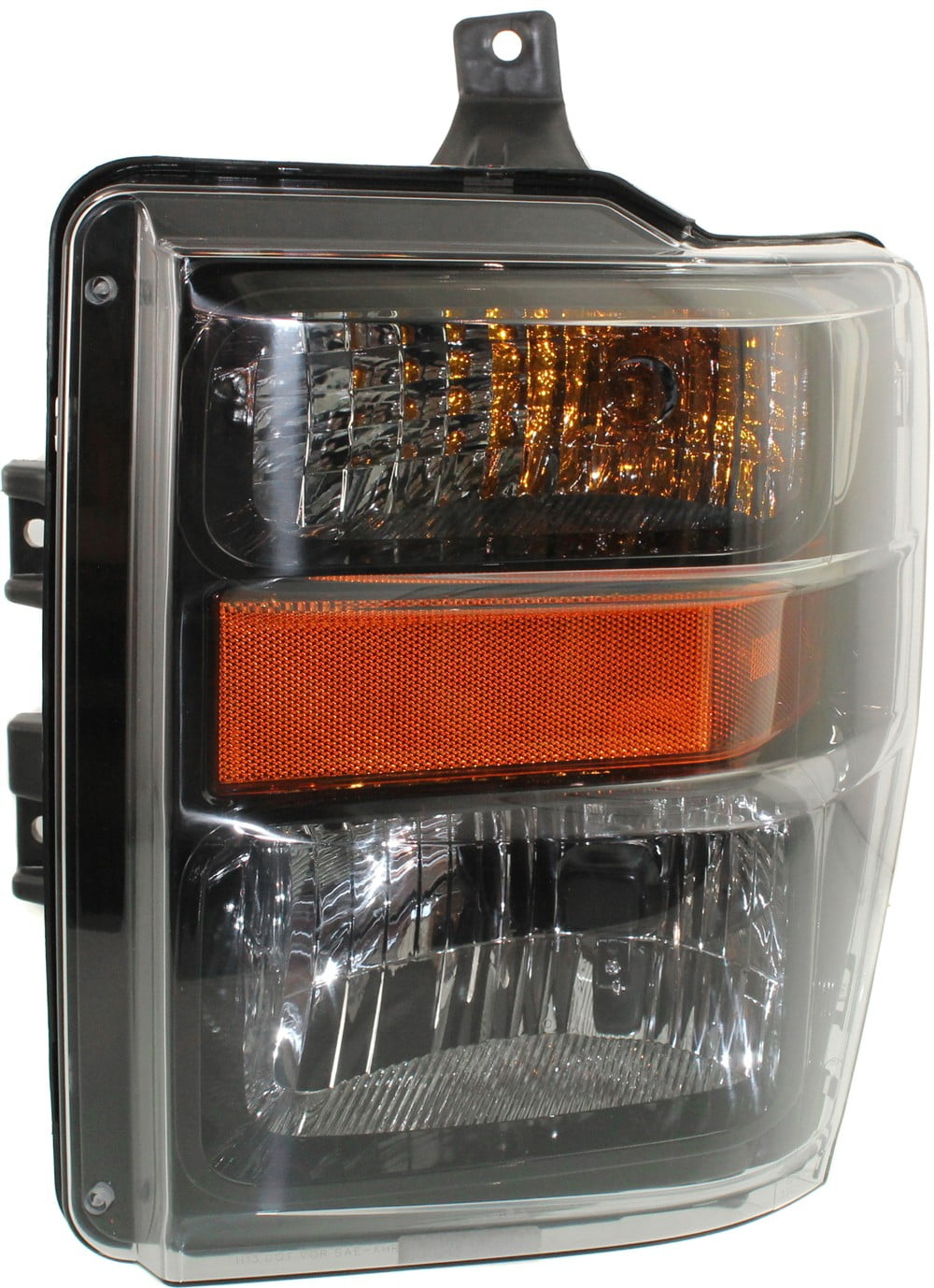CAPA For F250 F350 Front Headlight Headlamp Light w/Bulb Smoked Lens ...