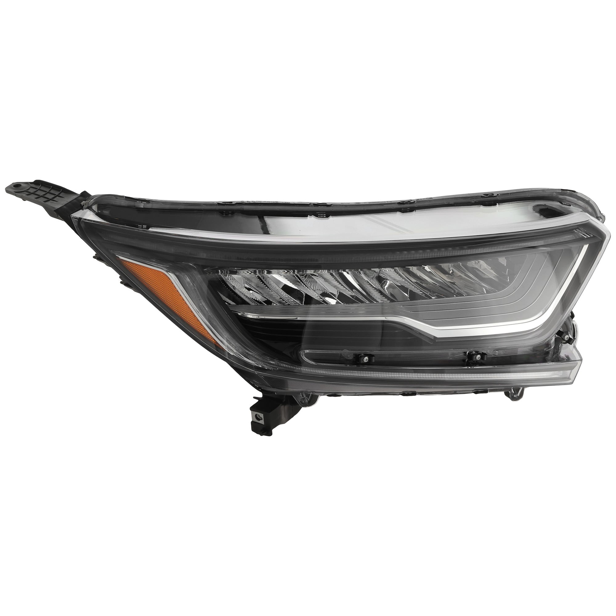 CAPA for 2017-2022 CR-V Front Right Headlight Amber & Clear Plastic C ...